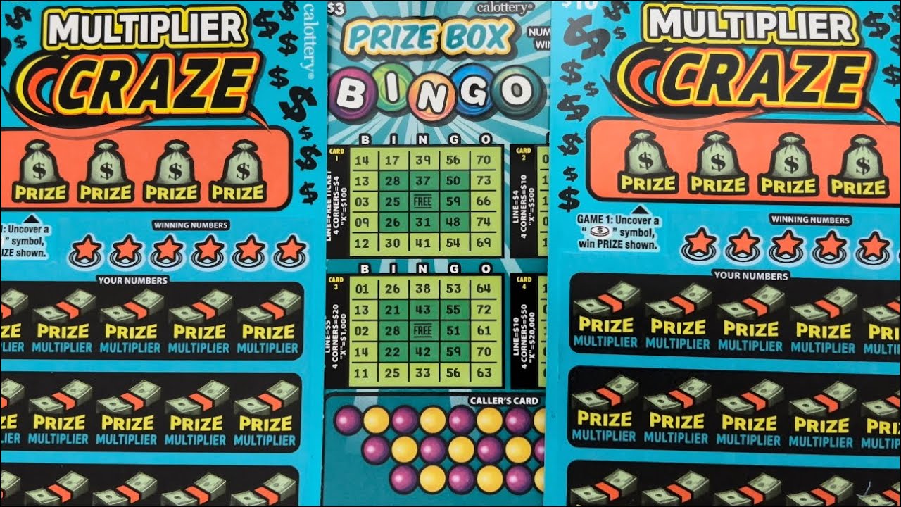 Multiplier Craze & Prize Box Bingo!! CA Scratchers!! - YouTube