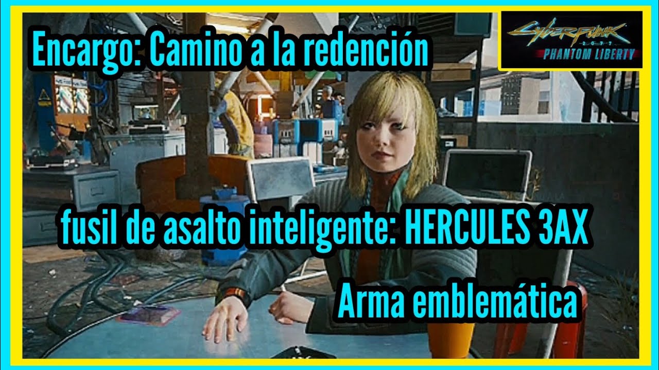 CybERPUNK 2077: PHANTOM LIBERTY. ARMA EMBLEMÁTICA HERCULES 3AX (ENCARGO ...