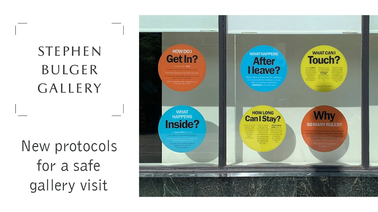 New protocols for a safe gallery visit - YouTube