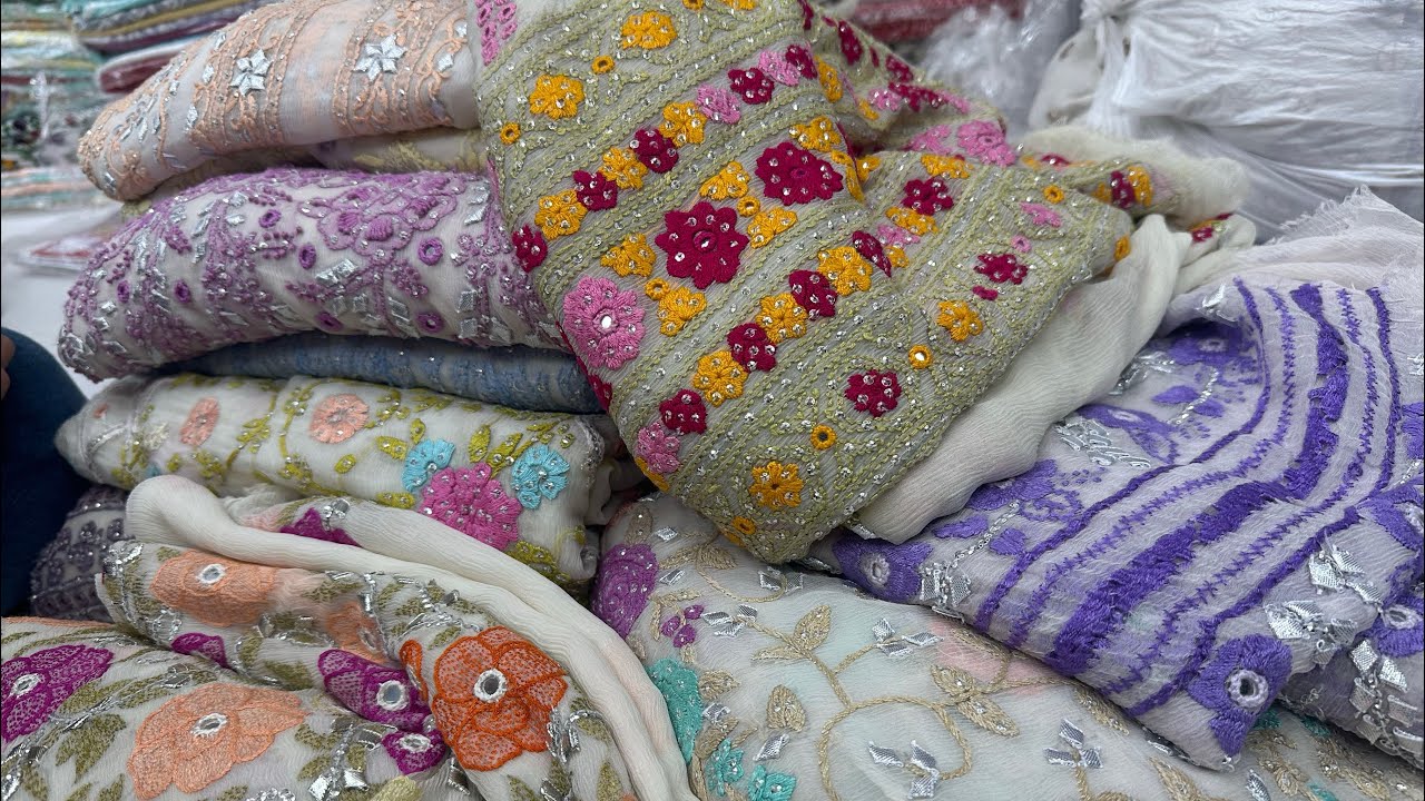 Thread Hand embroidery Luxury Pakistani Dress - YouTube