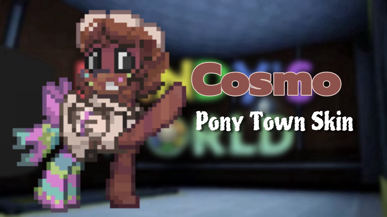🌈 | Cosmo Pony Town Skin Tutorial ~ Dandy’s World (RE-UPLOAD) - YouTube