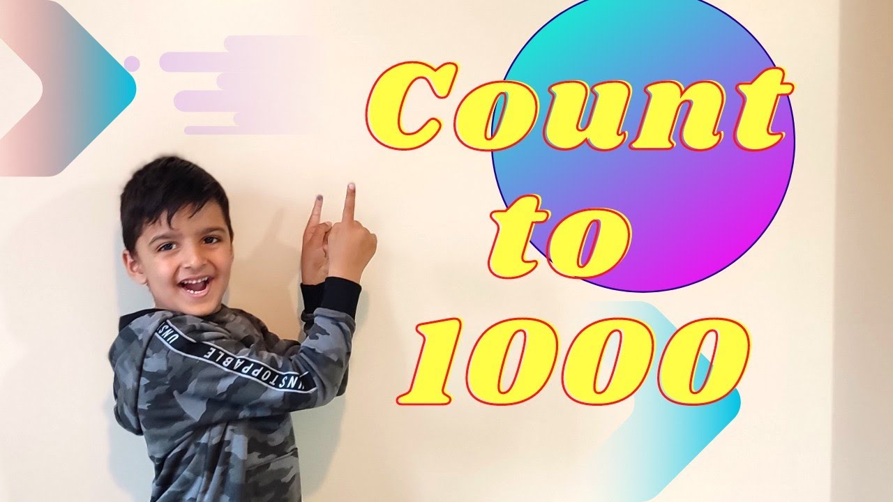 Count to 1000 CHALLENGE - 1 to 1000 - YouTube