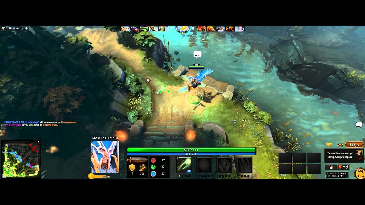 Como jogar DOTA 2 em monitor UltraWide 2560x1080 21:9 [No sound needed ...