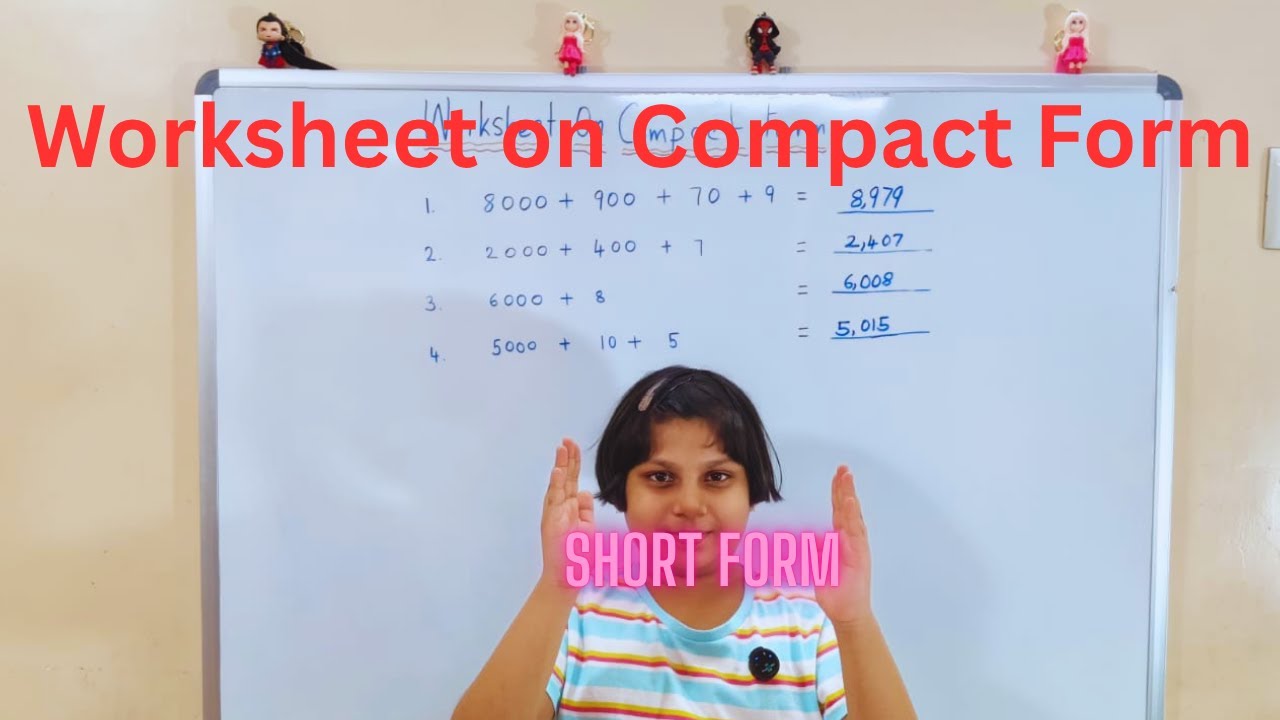 Worksheet on Compact Form | Write the Numbers in Short Form | #maths #learning #education # ...