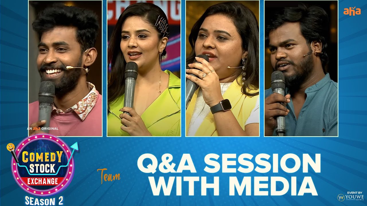 AHA Comedy Stock Exchange Season 2 Team Q&A Session With Media at Press ...