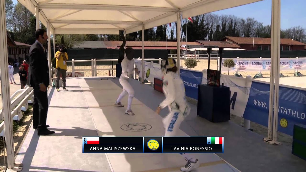 2015 UIPM - World Cup #3 Rome ITA – Women's Fencing Bonus Round - YouTube