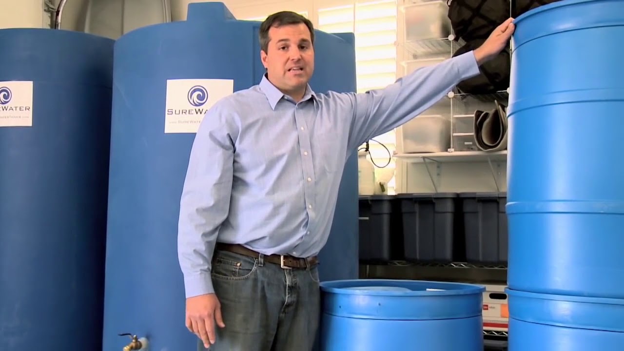 Surewater Emergency Water Storage Tanks - YouTube