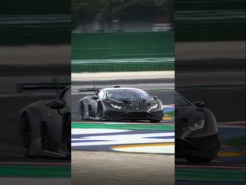 Carbon Lamborghini Huracán GT3 EVO2 testing HARD at Misano Circuit! 😈🚀 #HuracanGT3 #Lamborghini