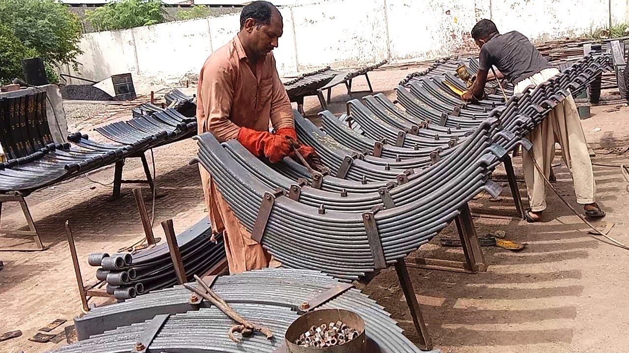Best Ways To Do Amazing Leaf Spring Manufacturing - YouTube