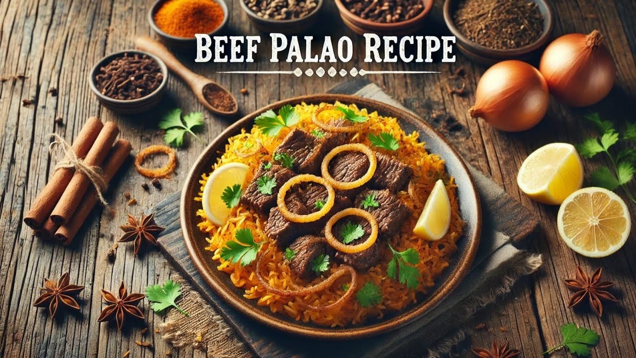 Beef Palao recipe very easy and quick 🍝 - YouTube