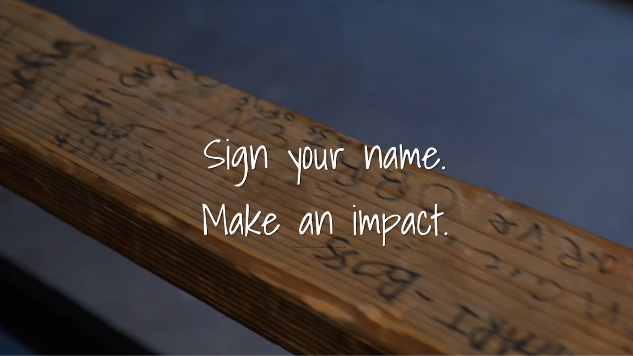 Sign Your Name. Make an Impact. - YouTube