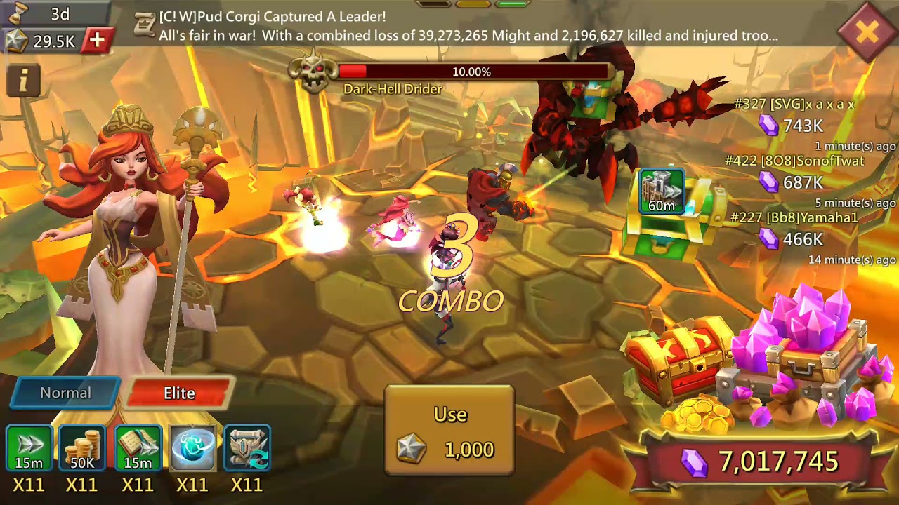 Hell drider encounter in Elite labyrinth | Lords Mobile - YouTube