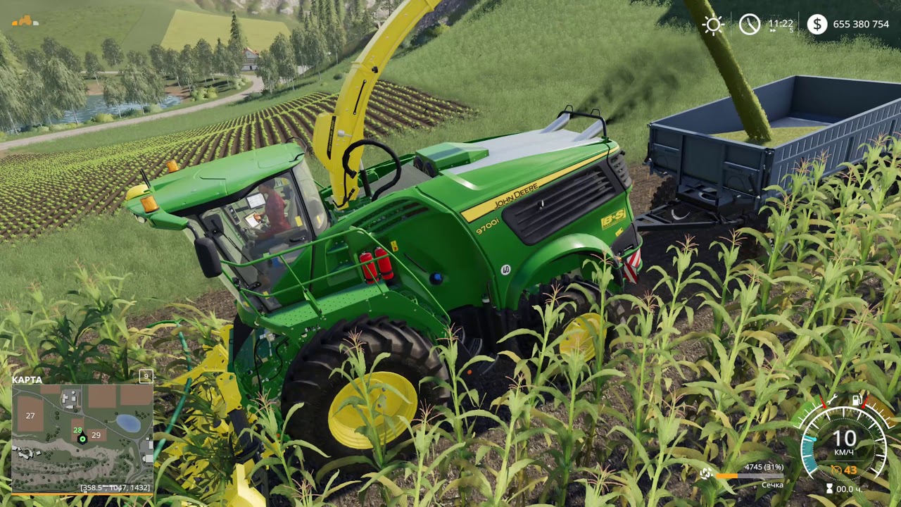 Farming Simulator 2019 top mods JOHN DEERE 9000I PACK - YouTube