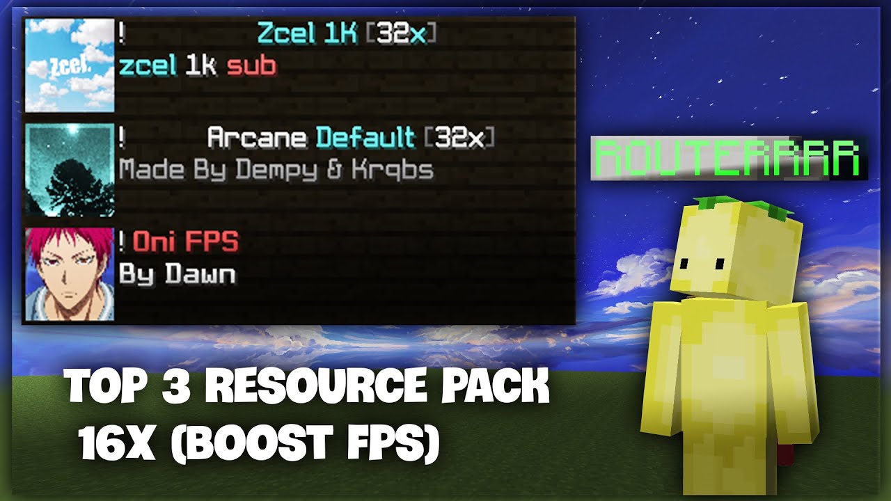 Top 3 Resource Pack PvP 32x (Boost Fps) | 3FMC - YouTube