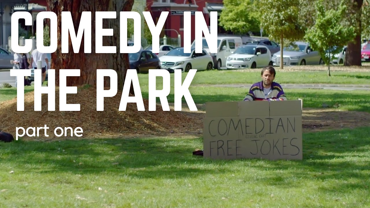 Comedy in the Park - Aidan Jones Telling One Joke to Various Children ...