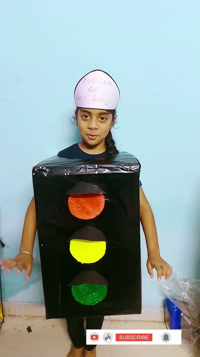 How to make Traffic Signal Model For Kids || Traffic Rules || Model ...
