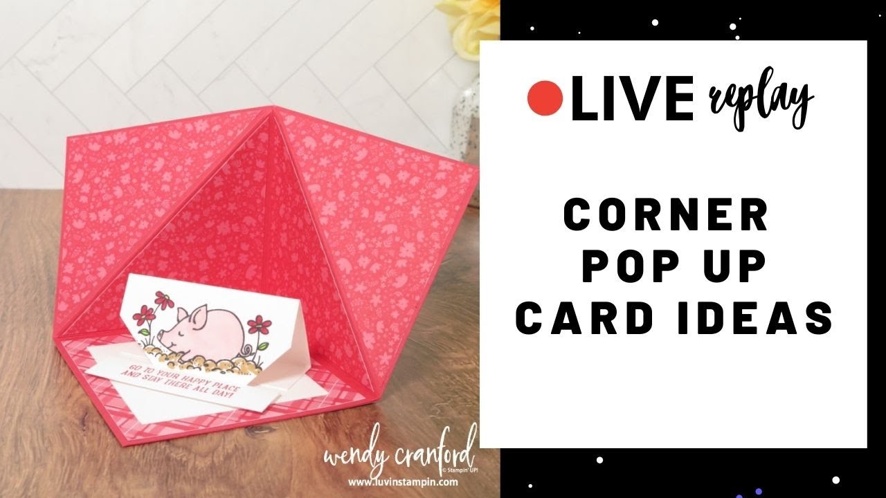 Corner Fold Pop Up Cards - Fun and Easy - YouTube