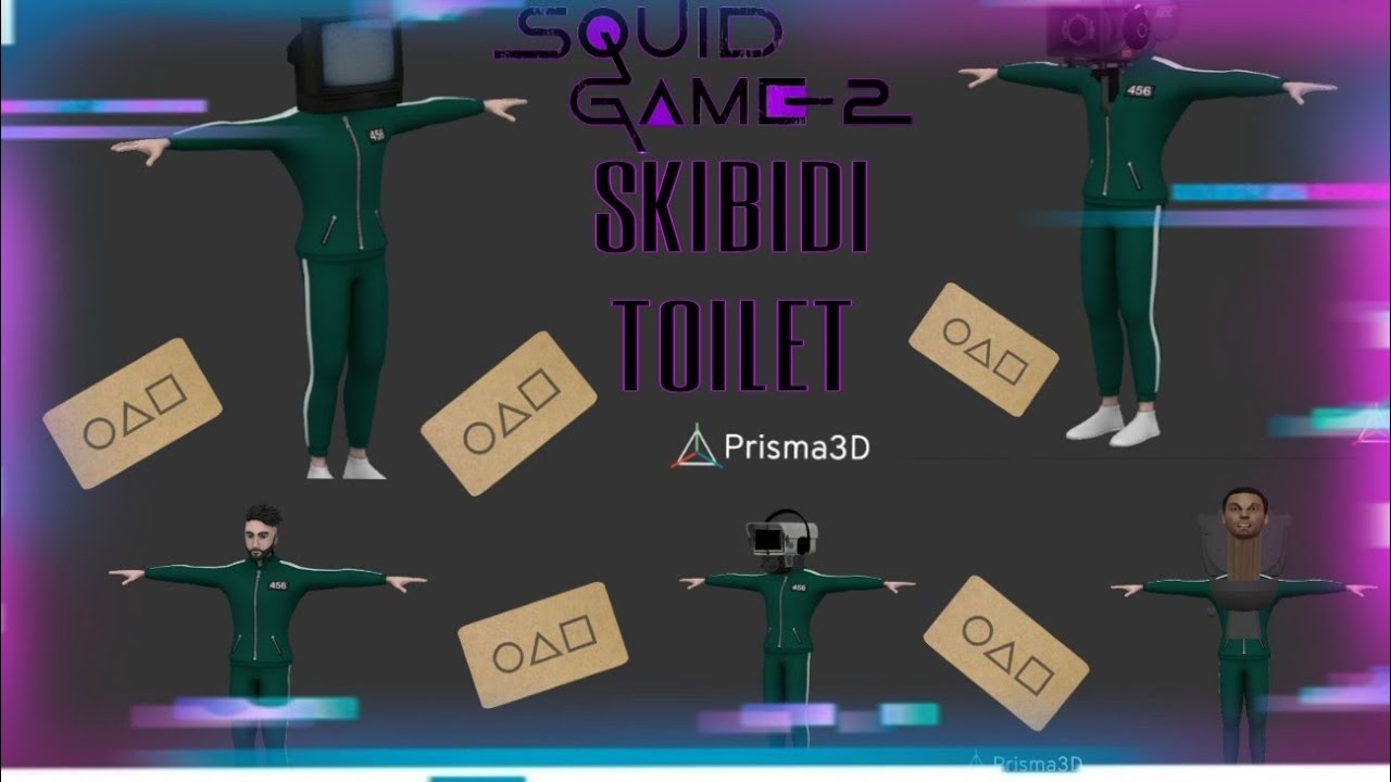 SKIBIDI SQUID GAME MODEL FOR PRISMA 3D DOWNLOAD LINK MODIFIERS # ...