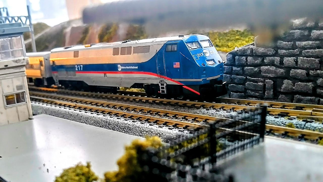 Some Metro-North Railroad run ins in natural light. N scale ...