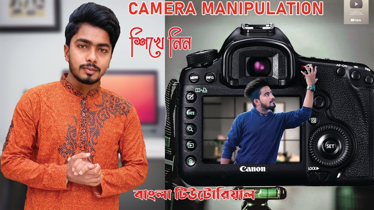 Photoshop Camera Manipulation | Man in Camera Fantasy Photo editing ...