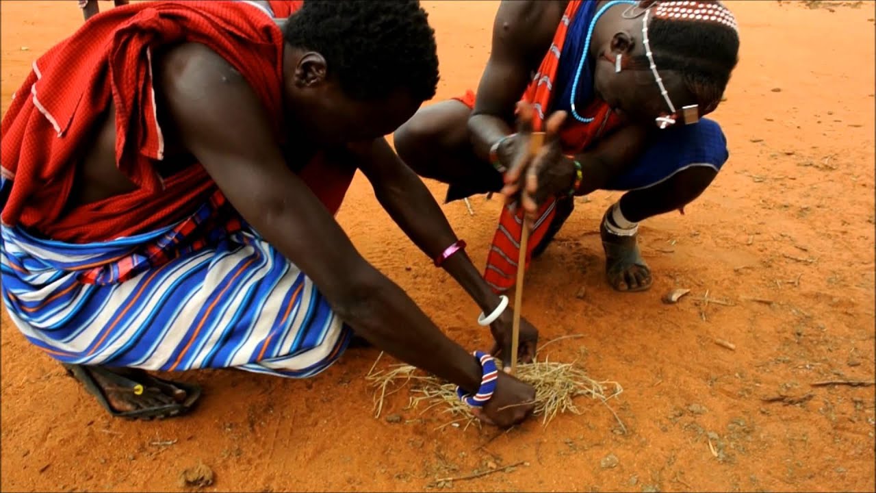 Bushmen fire in kenya - YouTube