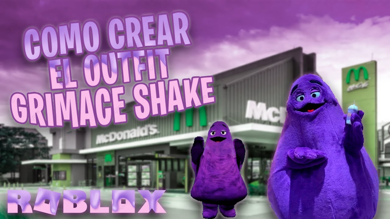 GRIMACE SHAKE OUTFIT COMO CREAR LA SKIN EN ROBLOX | HOW TO MAKE GRIMACE ...