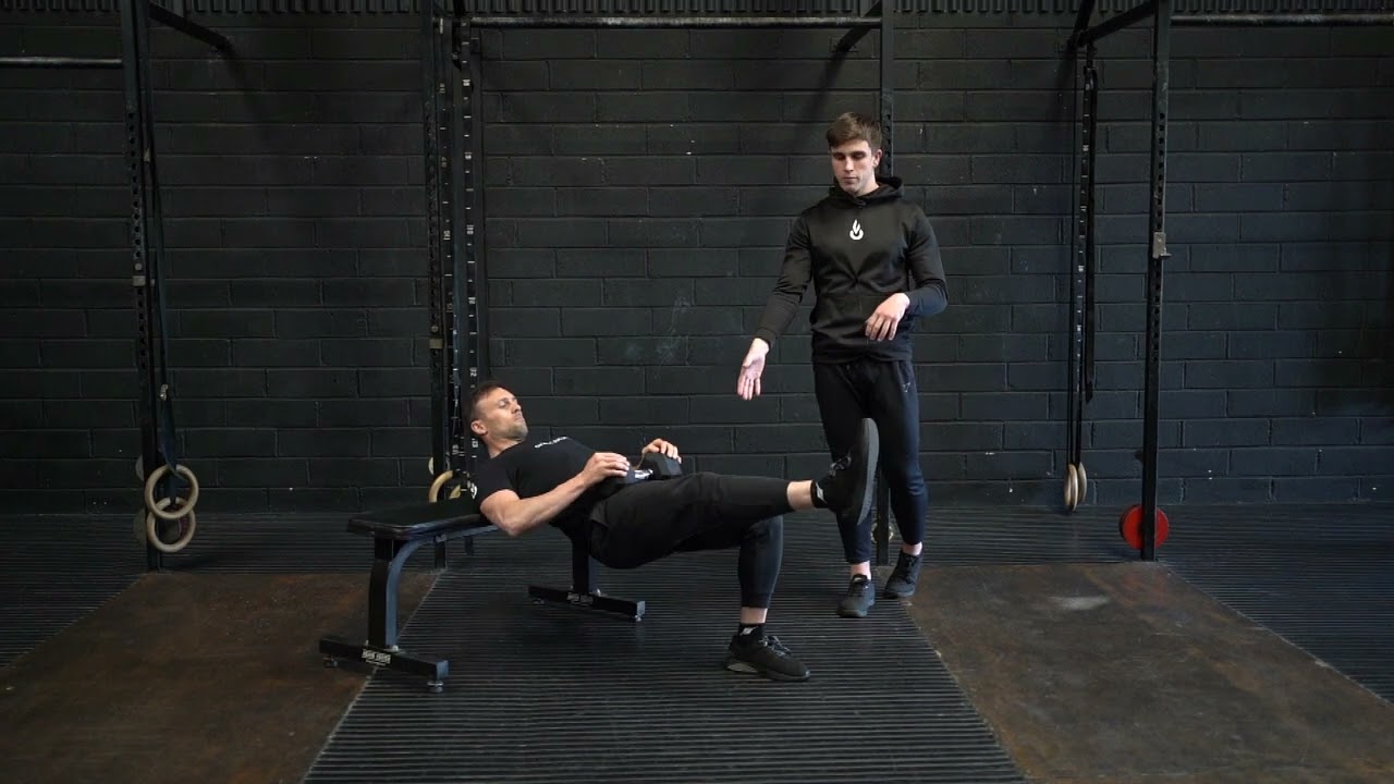 Single Leg Dumbbell Hip Thrust - YouTube