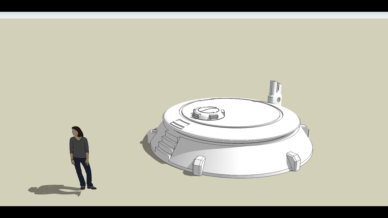 I Made A Simple Tau Bunker In Sketchup Timelapse - YouTube
