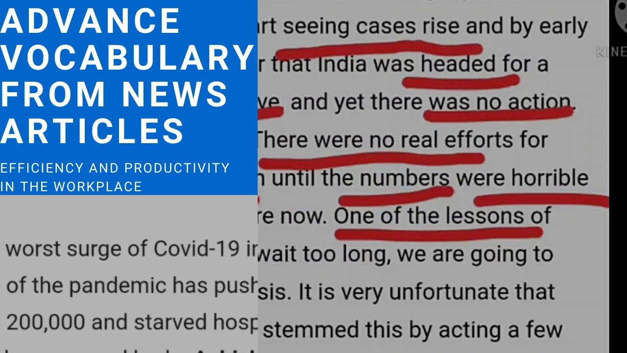 🔴Advance Vocabulary from NEWS PAPER learn by very easy method | Daily ...