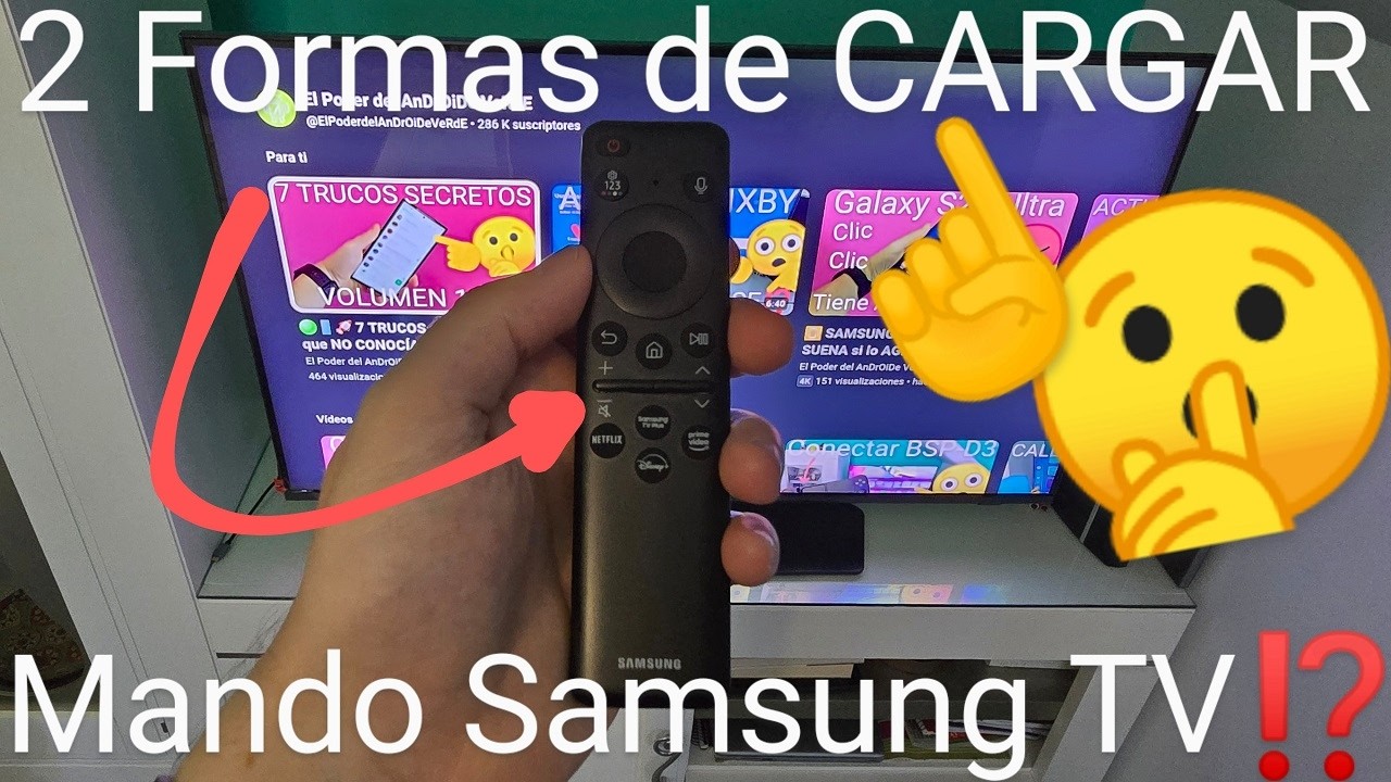 📱🔋🔌 Como CARGAR MANDO SAMSUNG SMART TV (2 FORMAS de CARGARLO) - YouTube