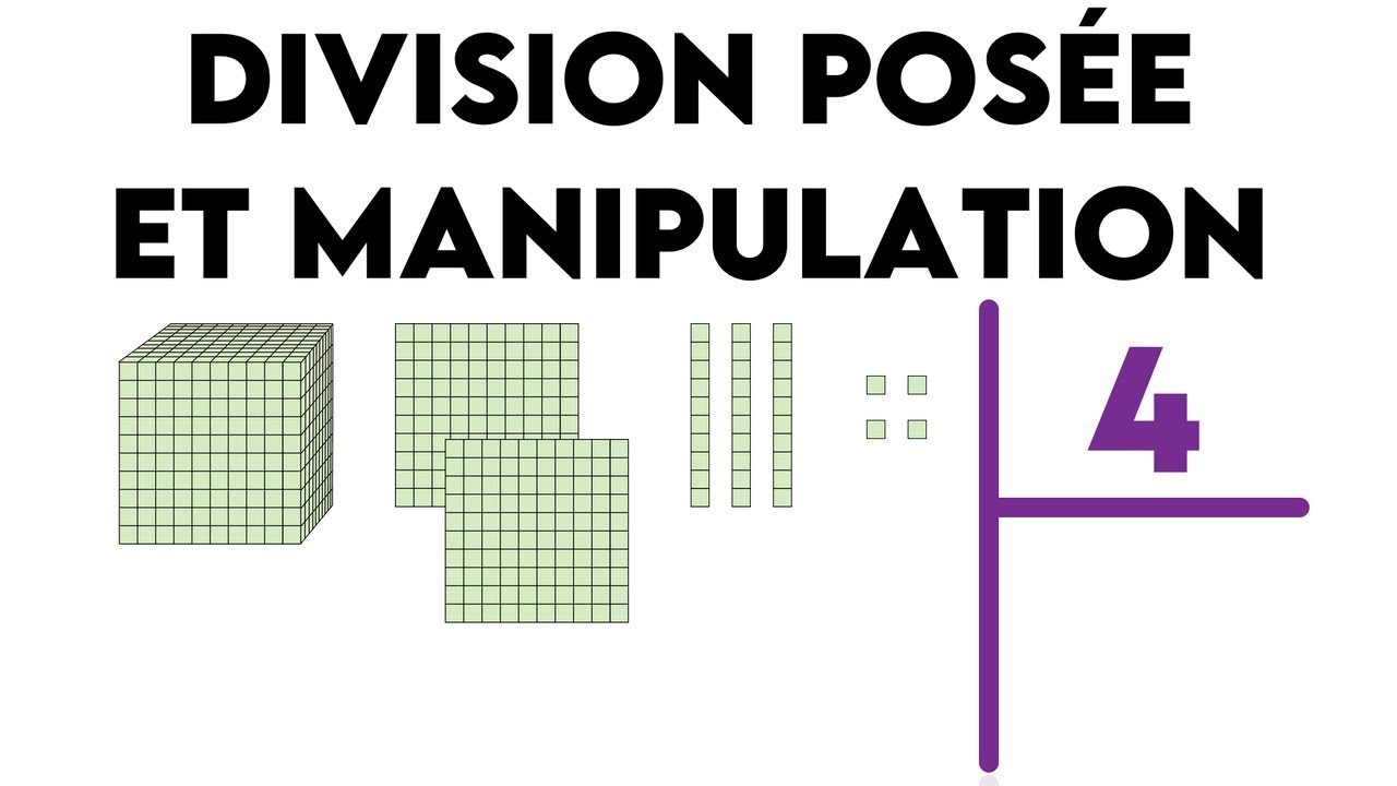 Poser une division avec du matériel - YouTube