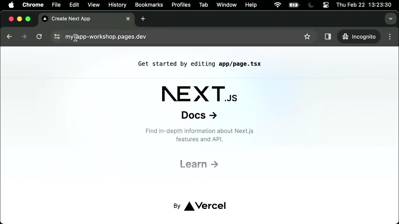 Deploying Next.js on Cloudflare Pages - YouTube