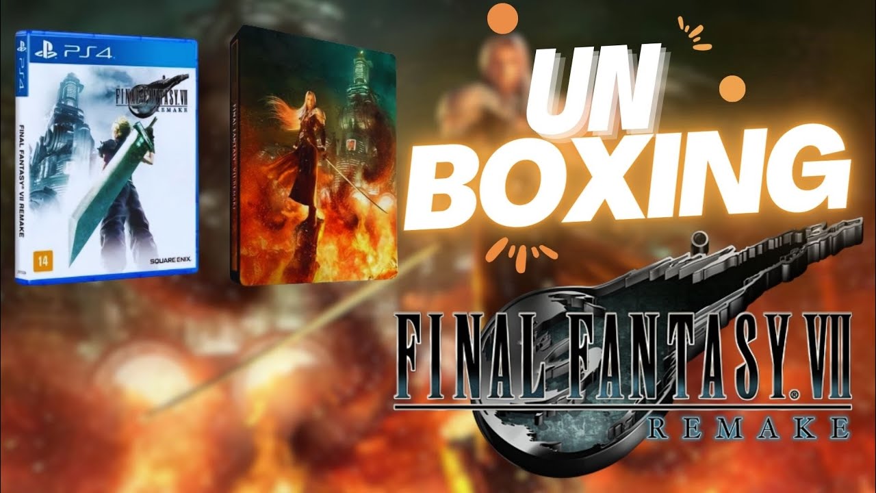 Final Fantasy VII Remake Edição de Steelbook - Unboxing - YouTube