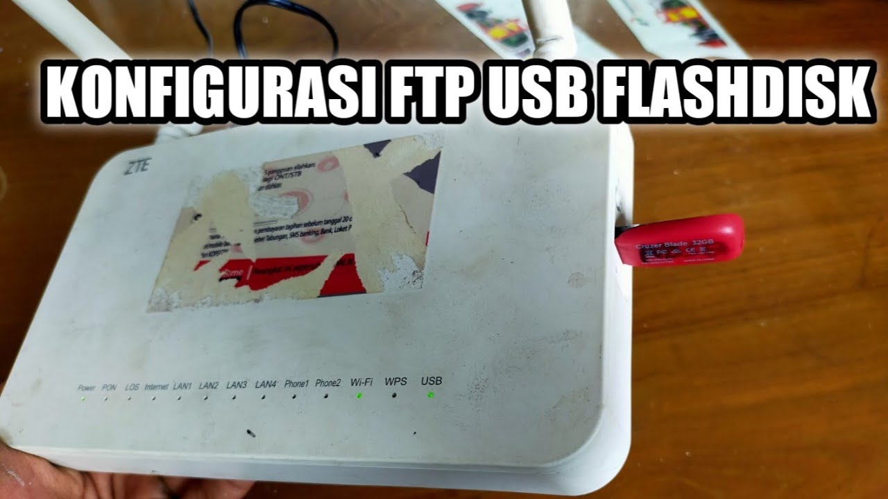 Cara Konfigurasi FTP USB Flashdisk Modem ZTE - YouTube
