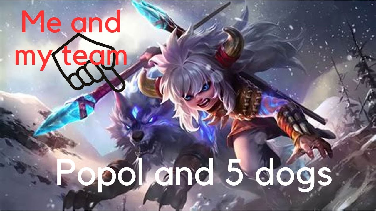 I played with 5 dogs in my team / Popol and Kupa gameplay / Mobile ...