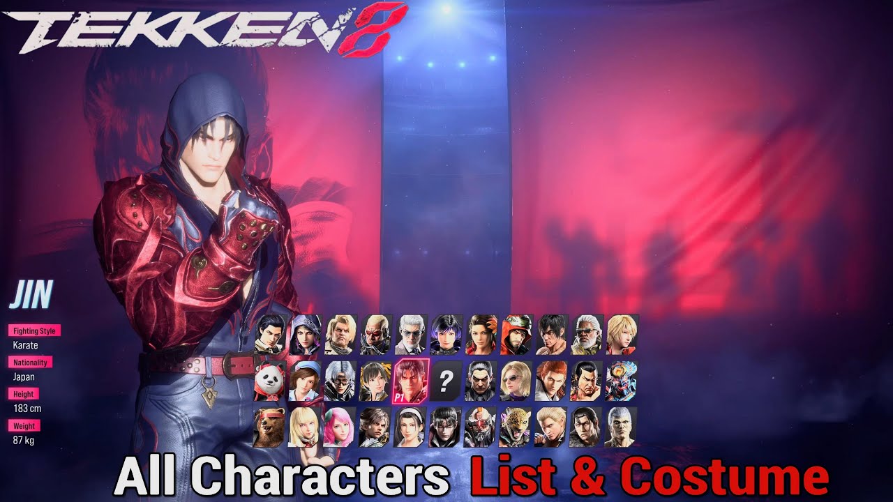 Tekken 8 | All 32 Characters List & Costume (Non DLC Content) [4KPS5 ...