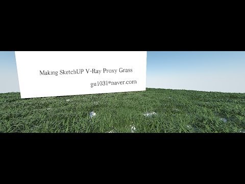 Making SketchUP V-Ray Proxy Grass - YouTube