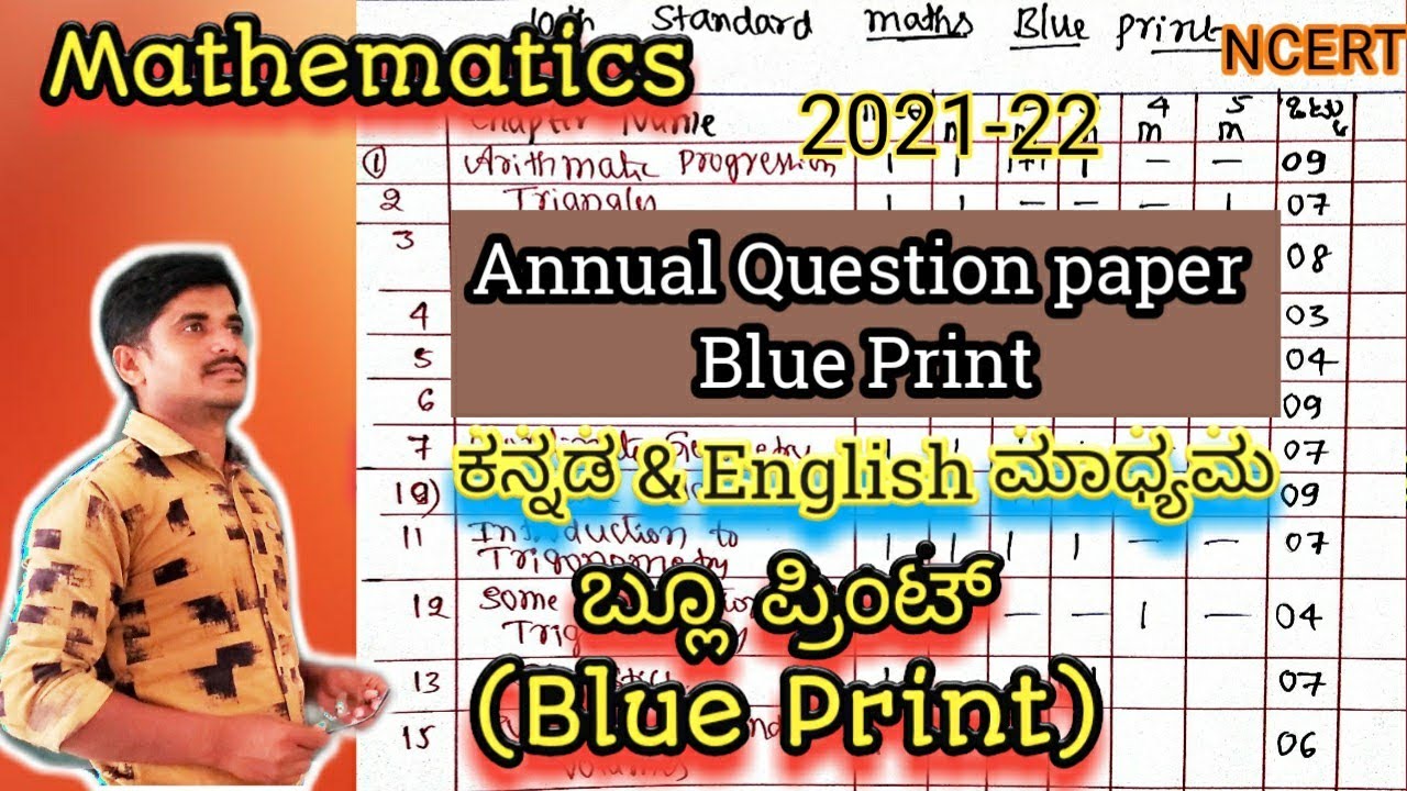 10th Standard | Blue Print | Mathematics | As per Model Question paper ...
