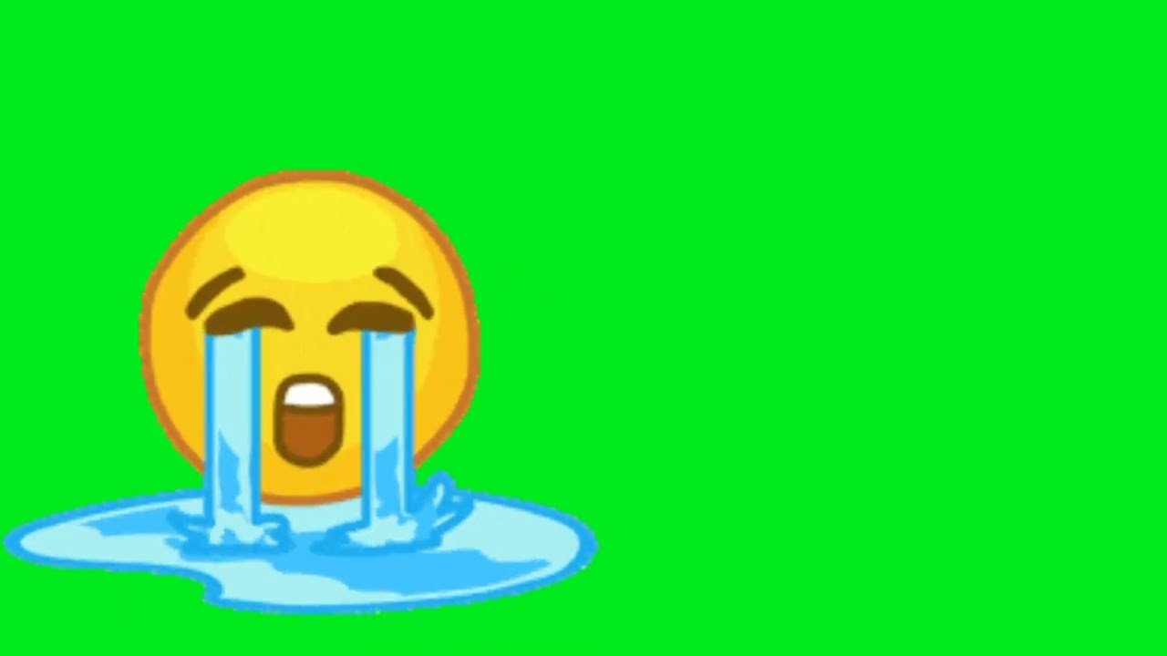 Green screen crying sticker/animation crying#freegreenscreen - YouTube