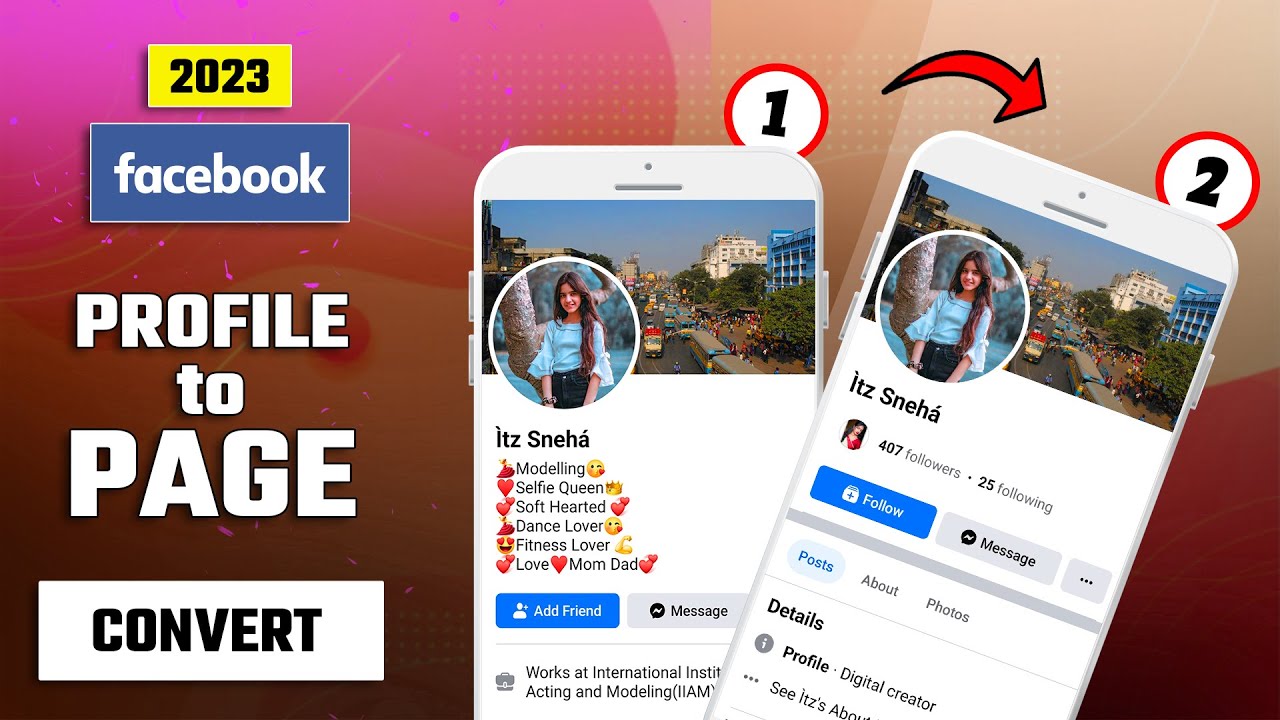 Facebook Profile को Page कैसे बनाये 2023 में | FB Profile to Page ...