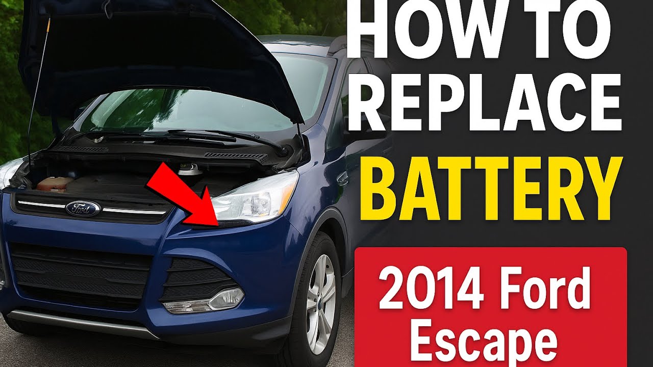 How to replace a Battery in a 2014 Ford Escape . - YouTube