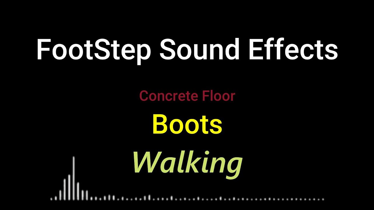 Footstep Sound Effects (Barefoot) | Concrete Floor | Walking and ...