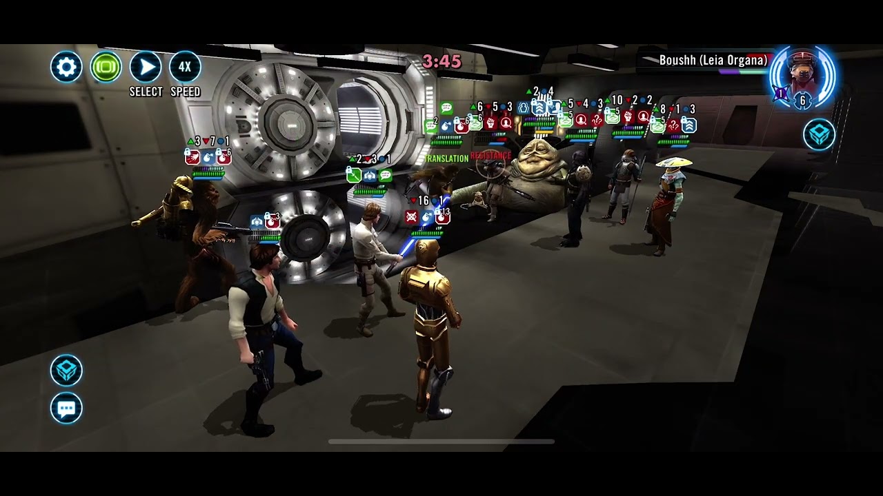 SWGOH CLS DC9 vs Jabba - YouTube