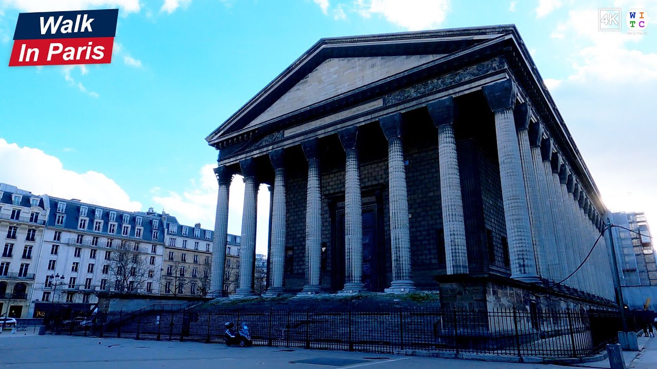 Walk In Paris from Opéra to Madeleine (4K) - YouTube