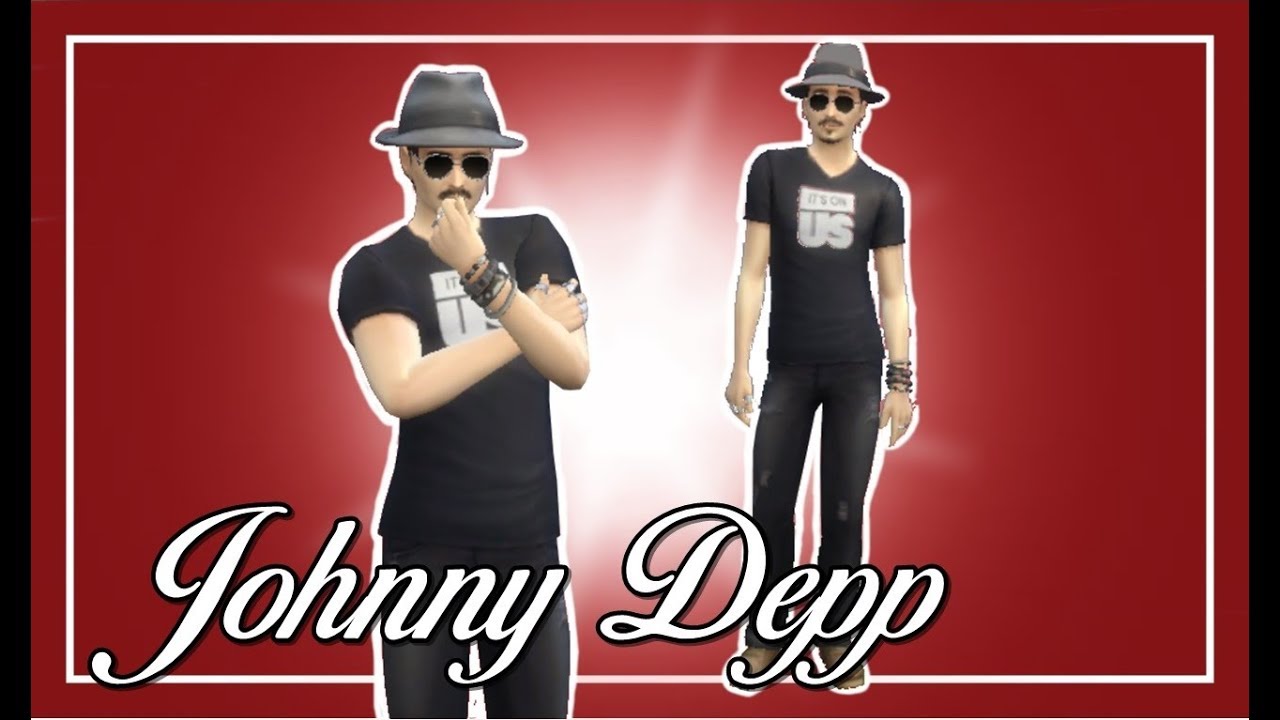 JOHNNY DEPP | The Sims 4: Create A Sim - YouTube