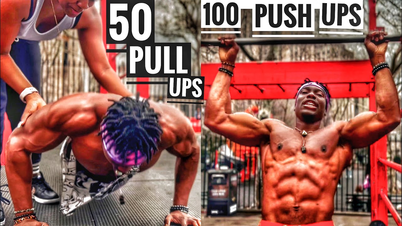 50 Pull ups 100 Push ups 5 minutes | Bodyweight Workout for Muscle Gain ...