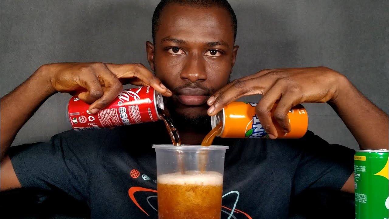 ASMR DRINKING | MIXING COCA-COLA, SPRITE AND FANTA ASMR - YouTube