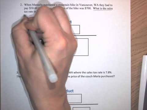 Module 4 - Sample Percentage Problems - YouTube