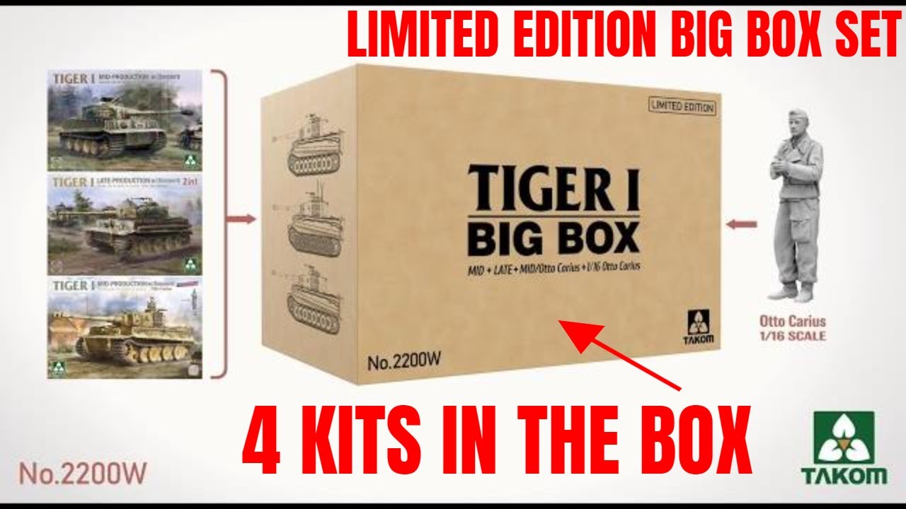 Takom 10th anniversary 1/35 Tiger 1 w/ zimmerite special promotion Otto ...