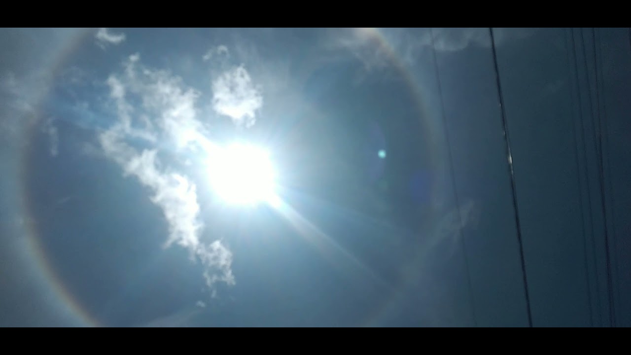 um círculo em volta do sol 🌞 - YouTube